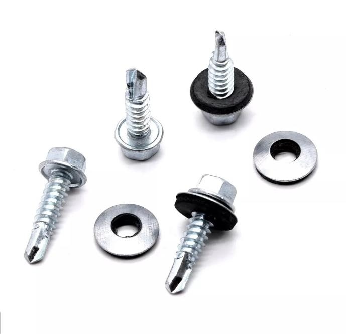 Hex Washer Head Sds screw with EPDM washer
